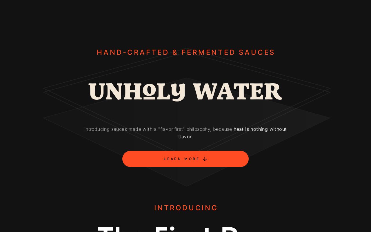 UNHOLY WATER - Hand-crafted Hot Sauces